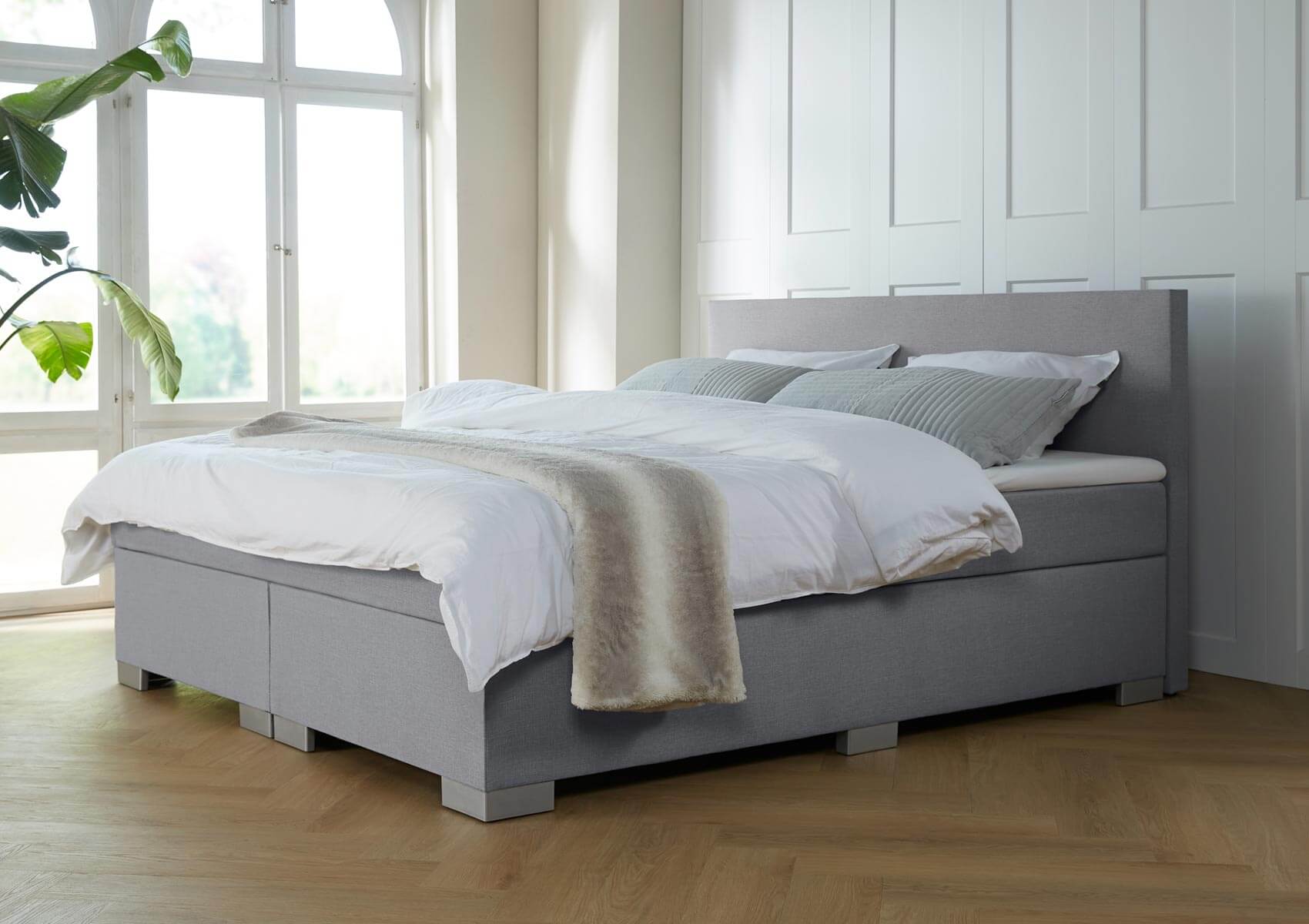 Boxspring Barcelona met één matras - De Goedkoopste!