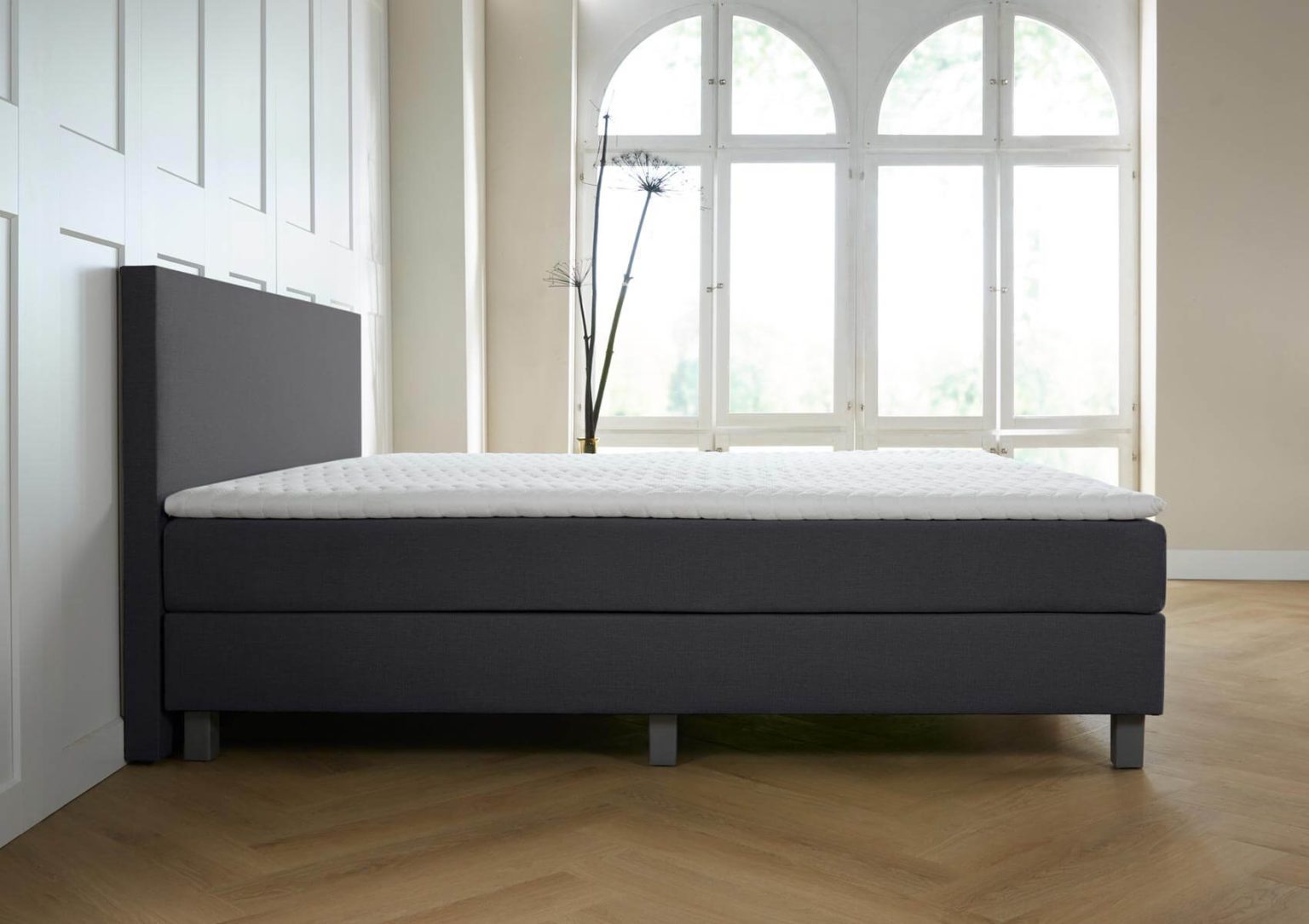 Boxspring Florence met één groot matras - goedkoop!